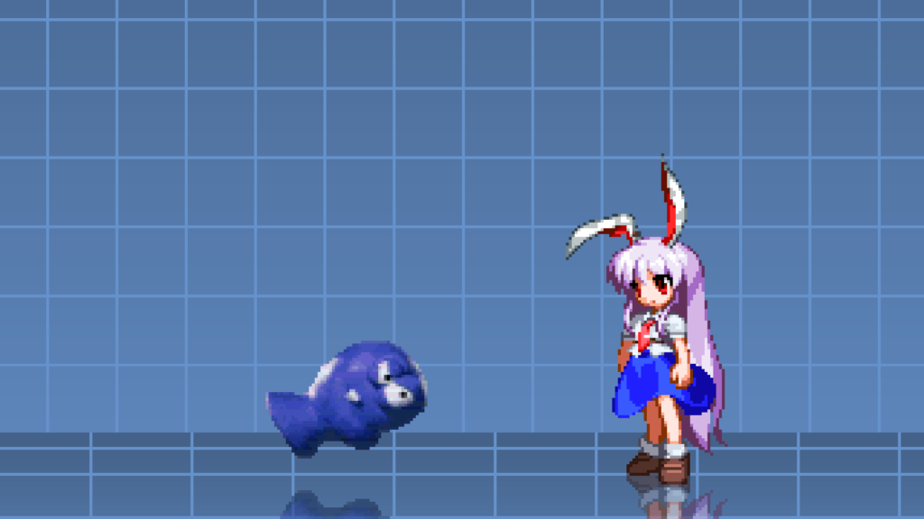 mugen blob vs 鈴仙・優曇華院・イナバ | 猟奈のリョナ&エロ動画(第一拠点)