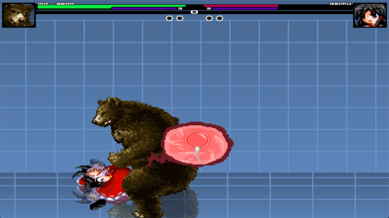 mugen bear vs 博麗霊夢 | 猟奈のリョナ&エロ動画(第一拠点)